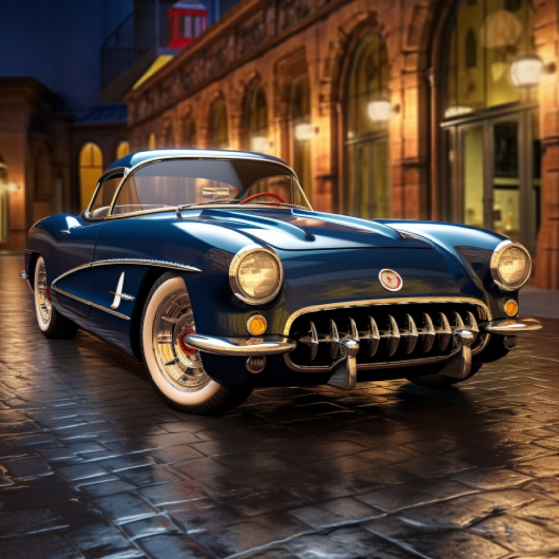 Timeless Vintage '53 Corvettes in 5K. Set of 5. - Etsy