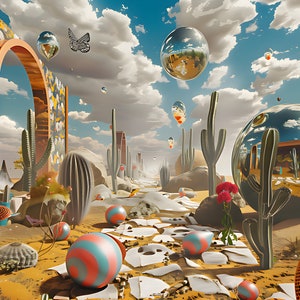 Set of 5 in 5K! Surreal Digital Art Scenes With Unconventional Items ...