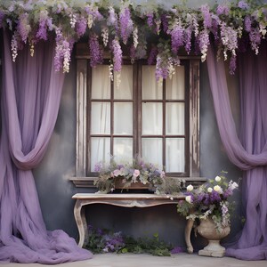 Beautiful, Lilac and Lavender Wedding Backdrops Set of 5 - Etsy