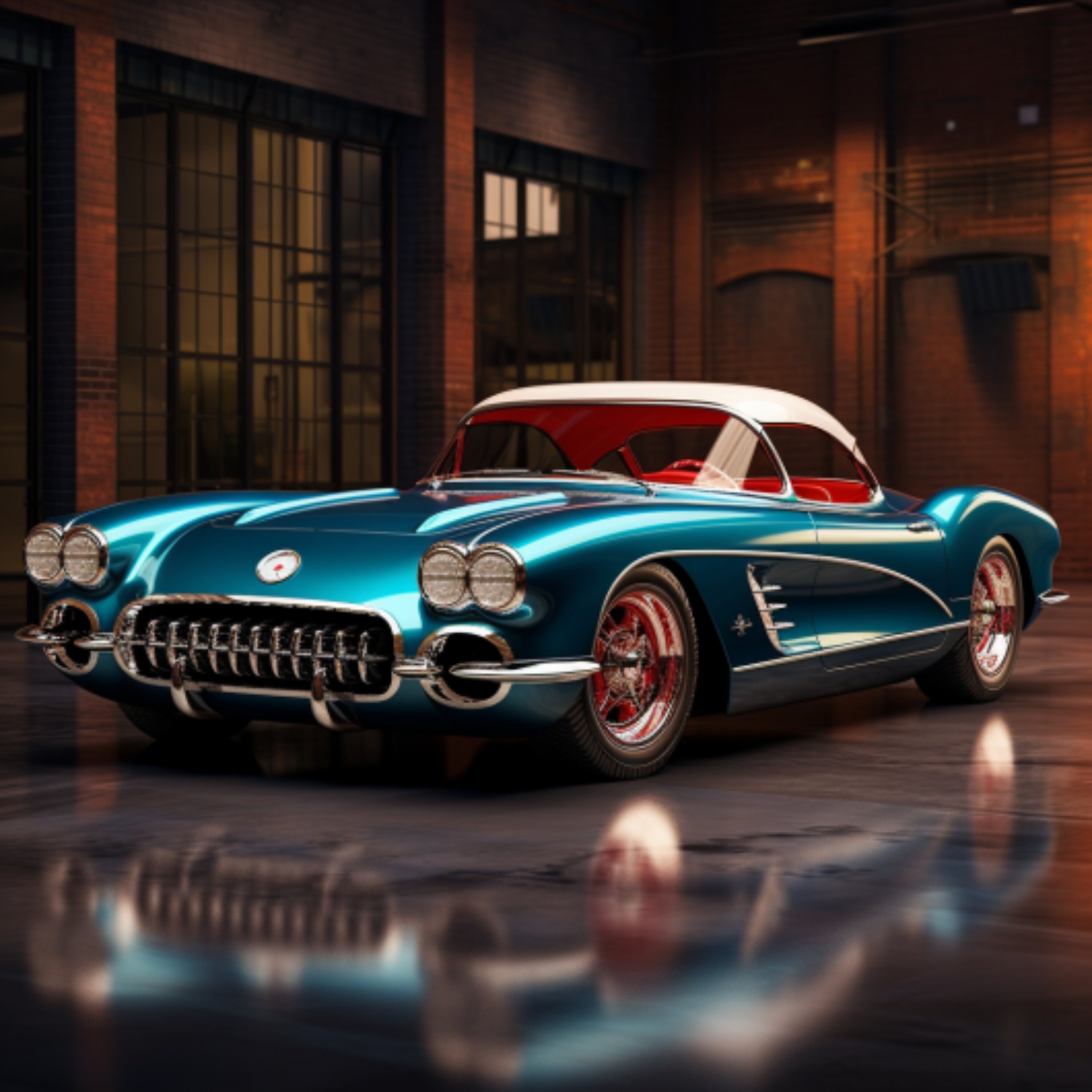 Timeless Vintage '53 Corvettes in 5K. Set of 5. - Etsy