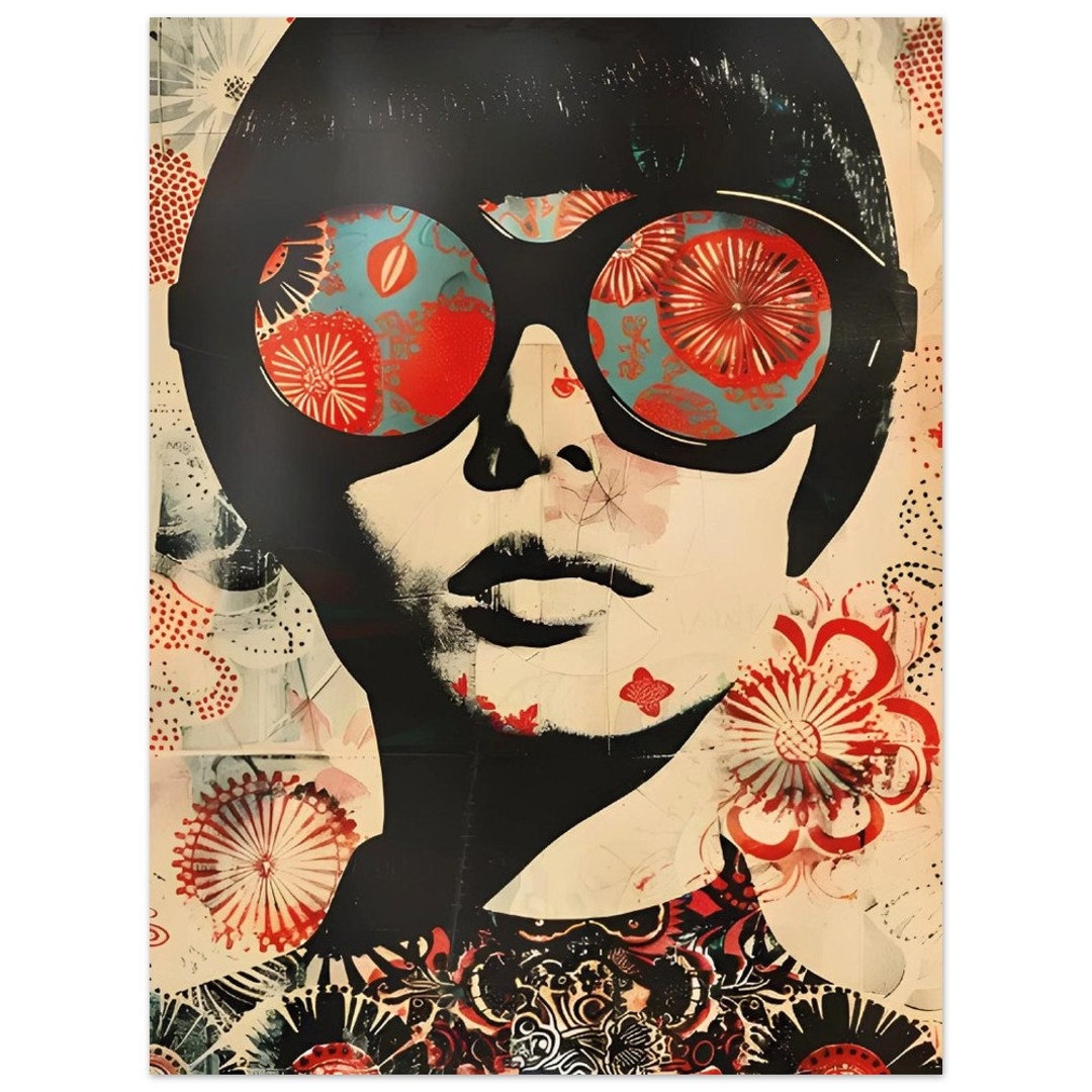 Premium Abstract, Pop Art Portrait, 60's Retro Art Andy Warhol and ...