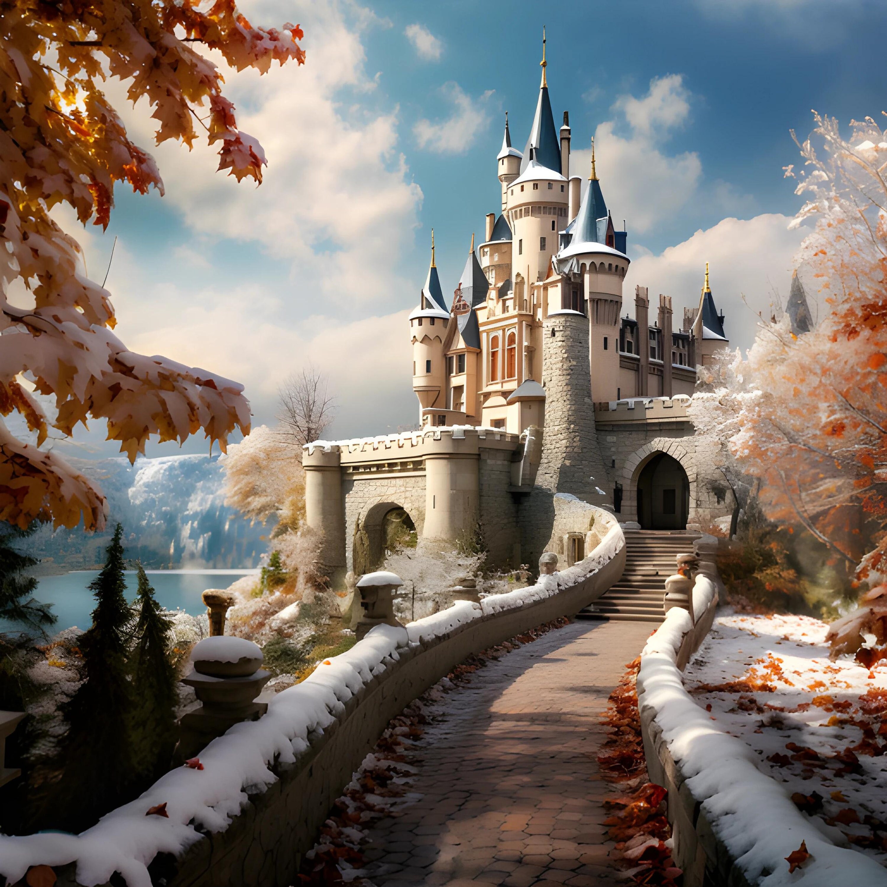 Magical Fairy Tale Castle Digital Backdrops Set of 5 - Etsy