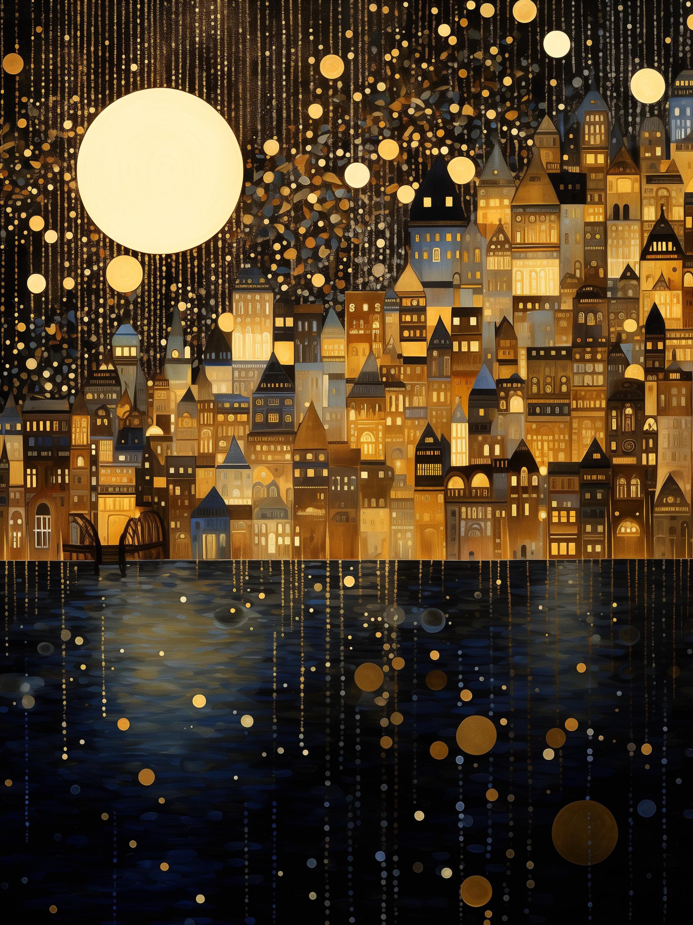 Fairy Tale Cityscape Set of 5 | Mystical Skyline Art | Instant Download ...
