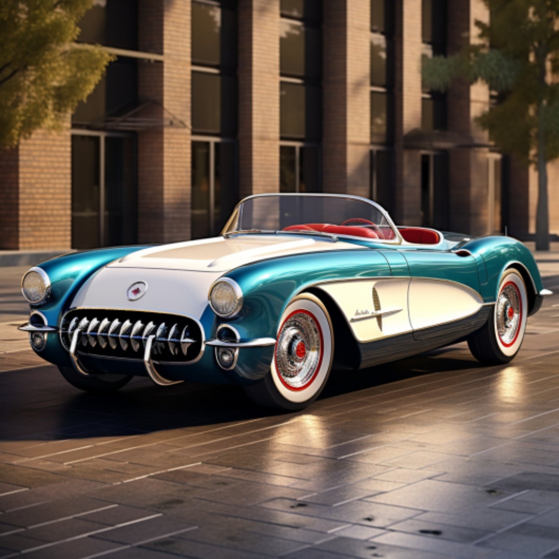 Timeless Vintage '53 Corvettes in 5K. Set of 5. - Etsy