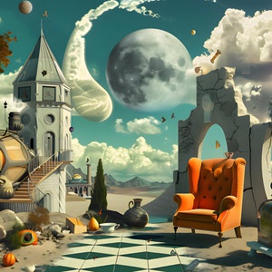 Set of 5 in 5K! Surreal Digital Art Scenes With Unconventional Items ...