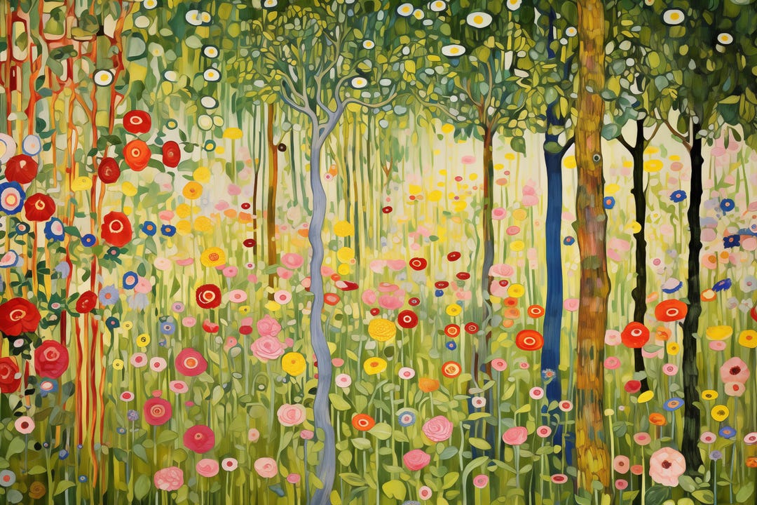 Set of 5 Gustav Klimt Landscape Prints 30K Quality Digital Downloads ...