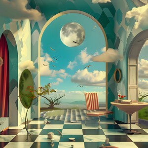 Set of 5 in 5K! Surreal Digital Art Scenes With Unconventional Items ...