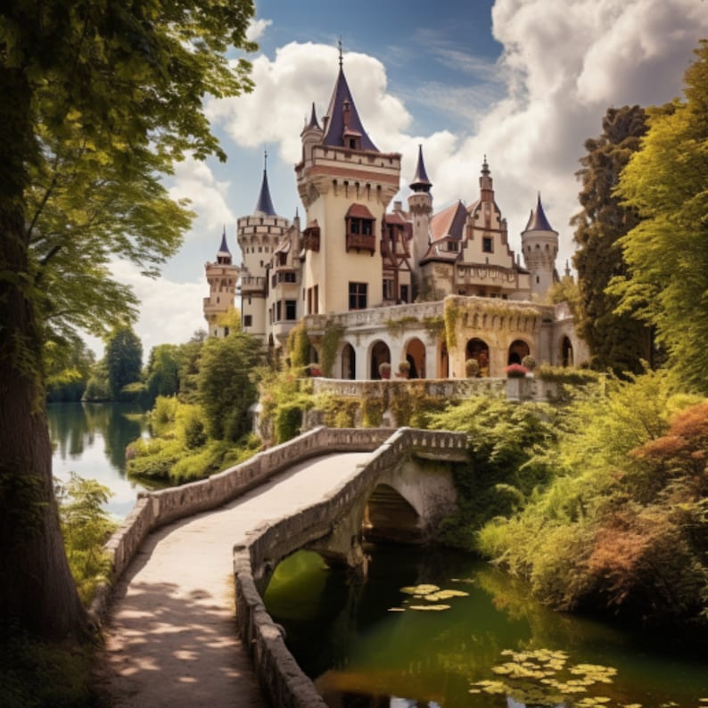 Magical Fairy Tale Castle Digital Backdrops Set of 5 - Etsy