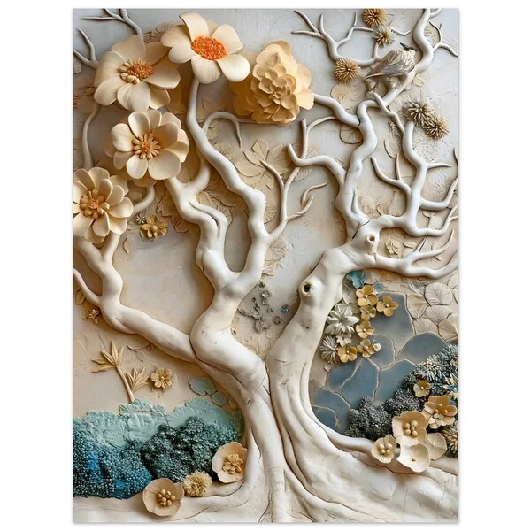 Flower Plaster Art - Etsy