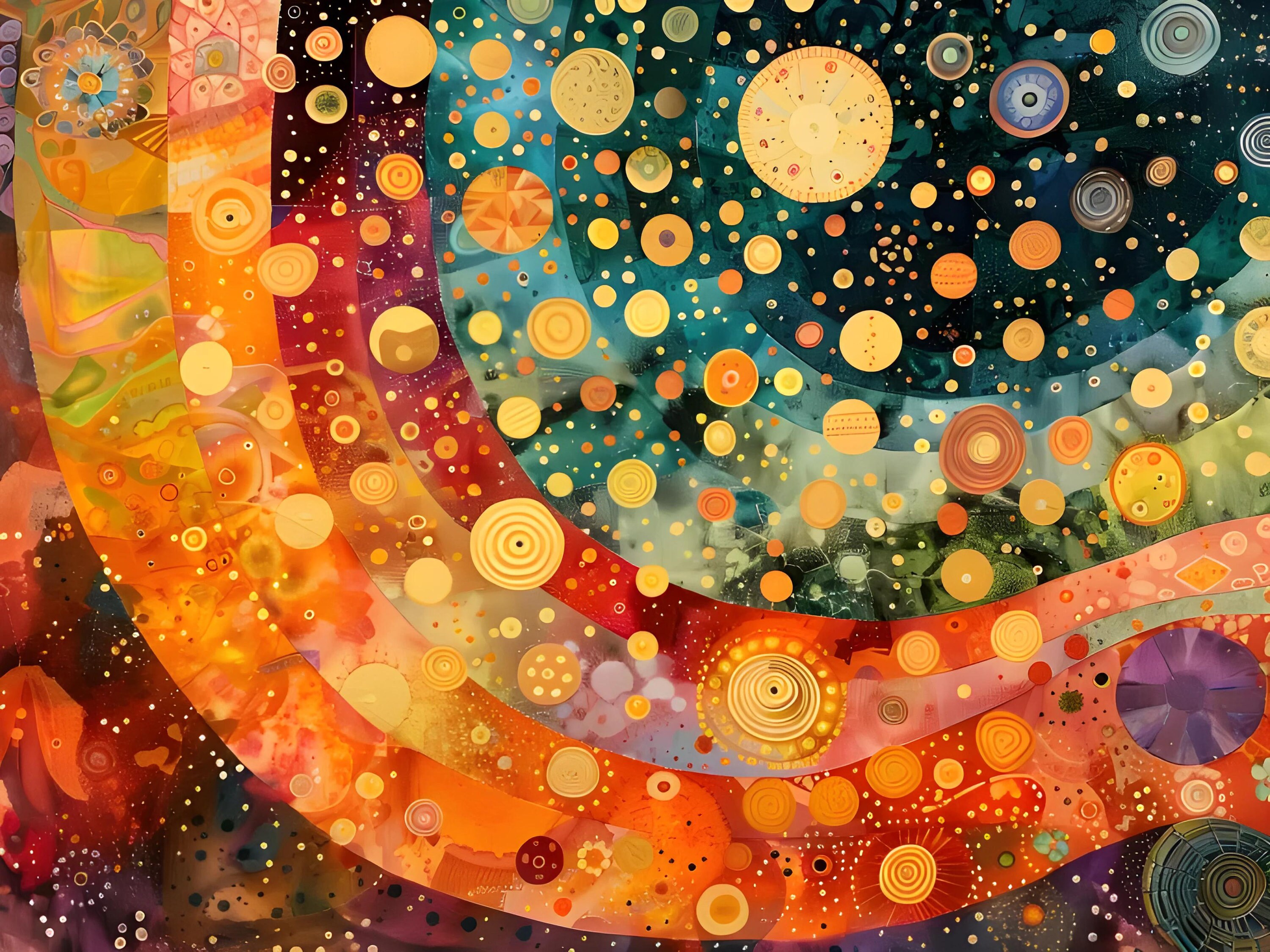 Celestial Set of 5 Instant Download, Klimt Design Art, Home Decor Wall ...