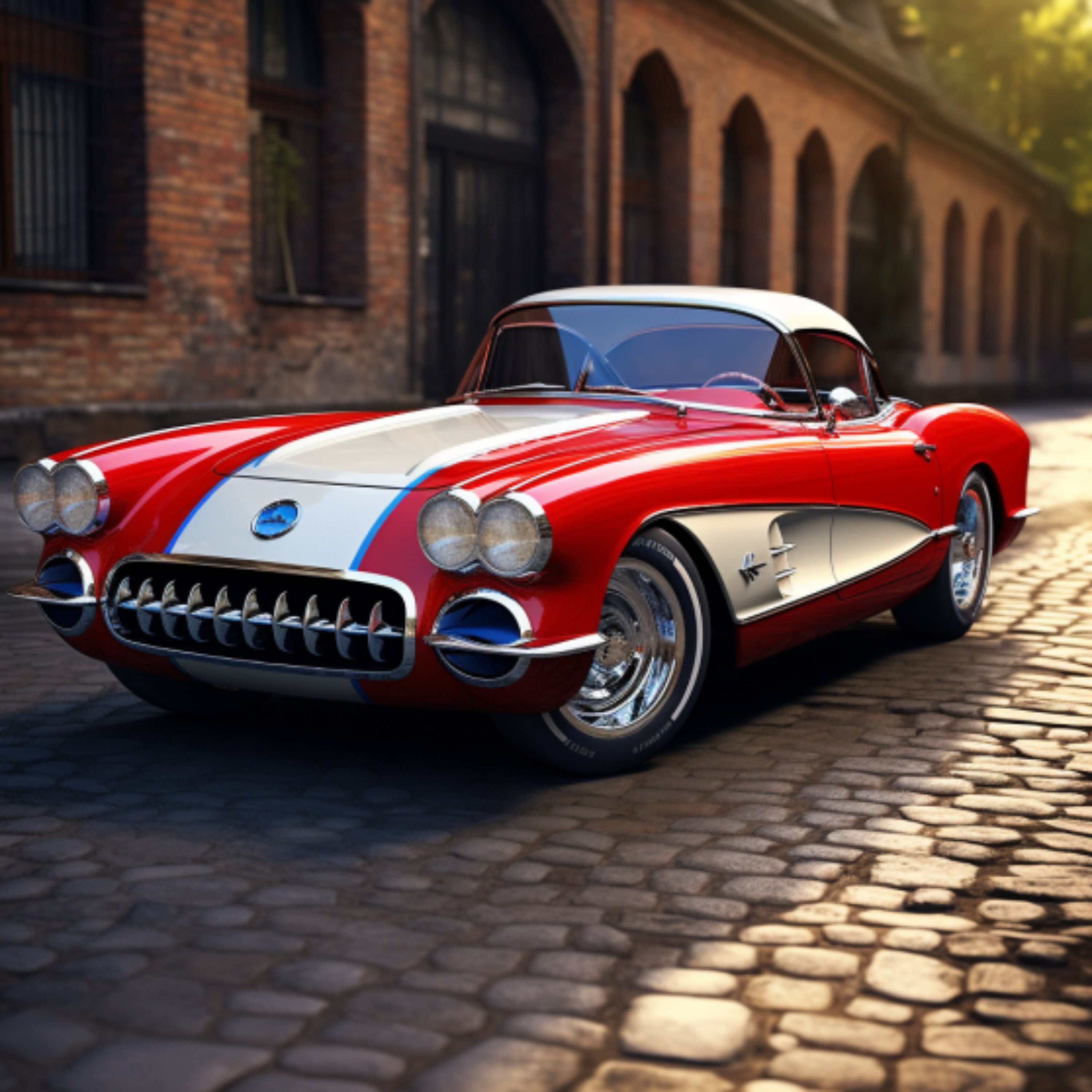 Timeless Vintage '53 Corvettes in 5K. Set of 5. - Etsy