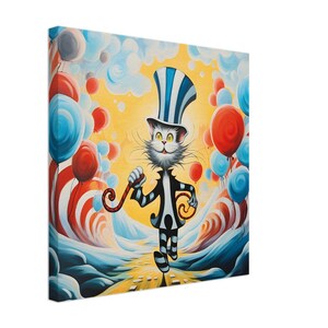 Unique Dr. Seuss Themed Children's Canvas - Etsy