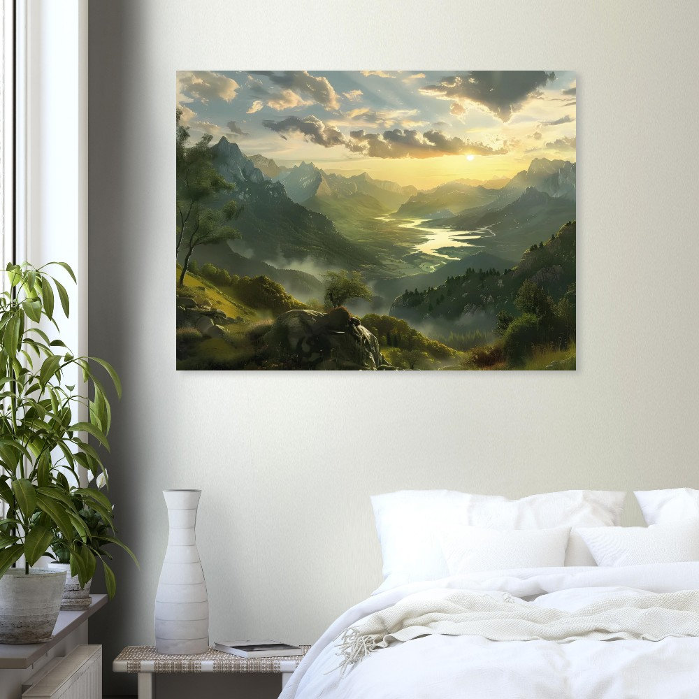 Premium Print, Nature Landscape Painting, Grandeur, Breathtaking ...