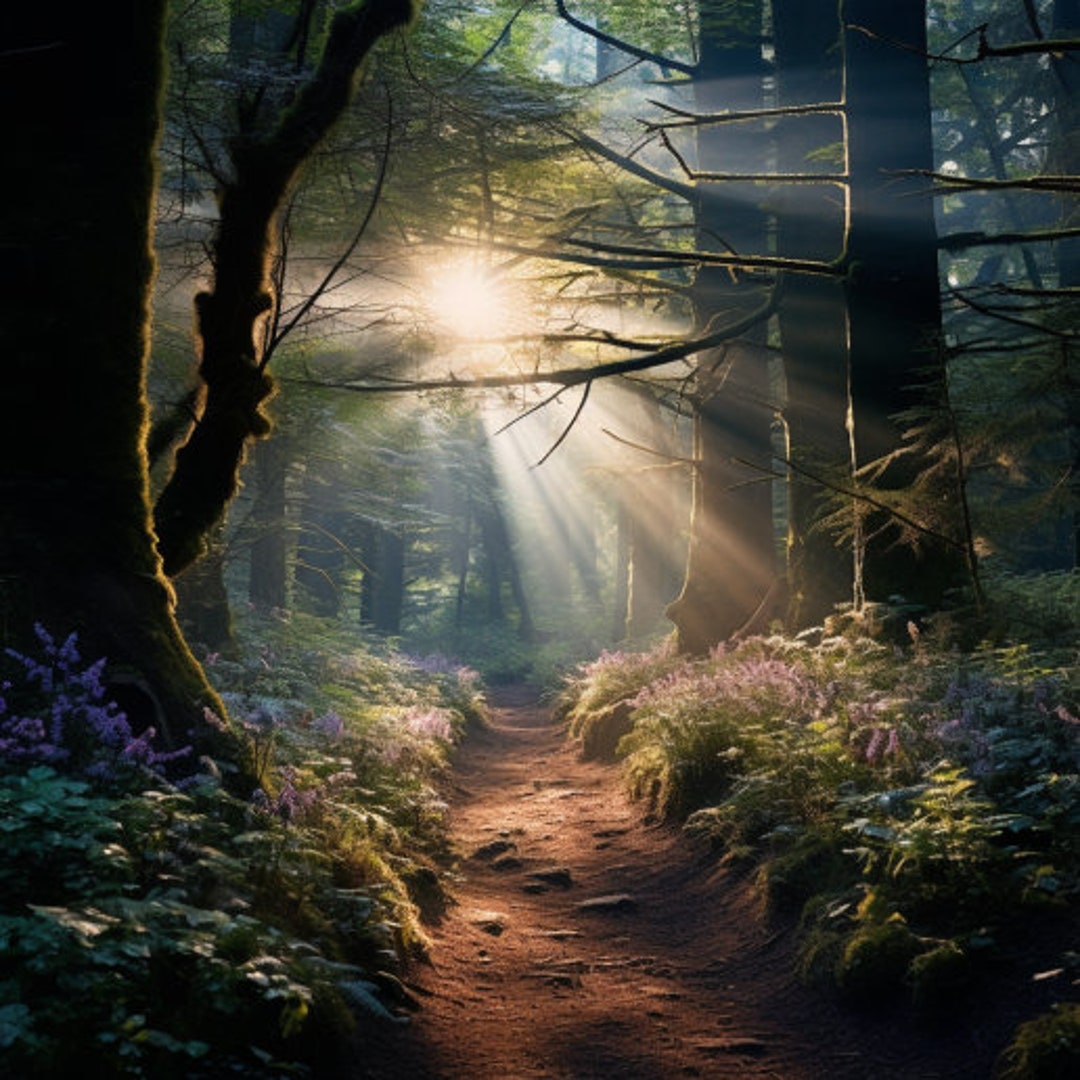 Mystical Forest Digital Backdrops Set of 5 - Etsy