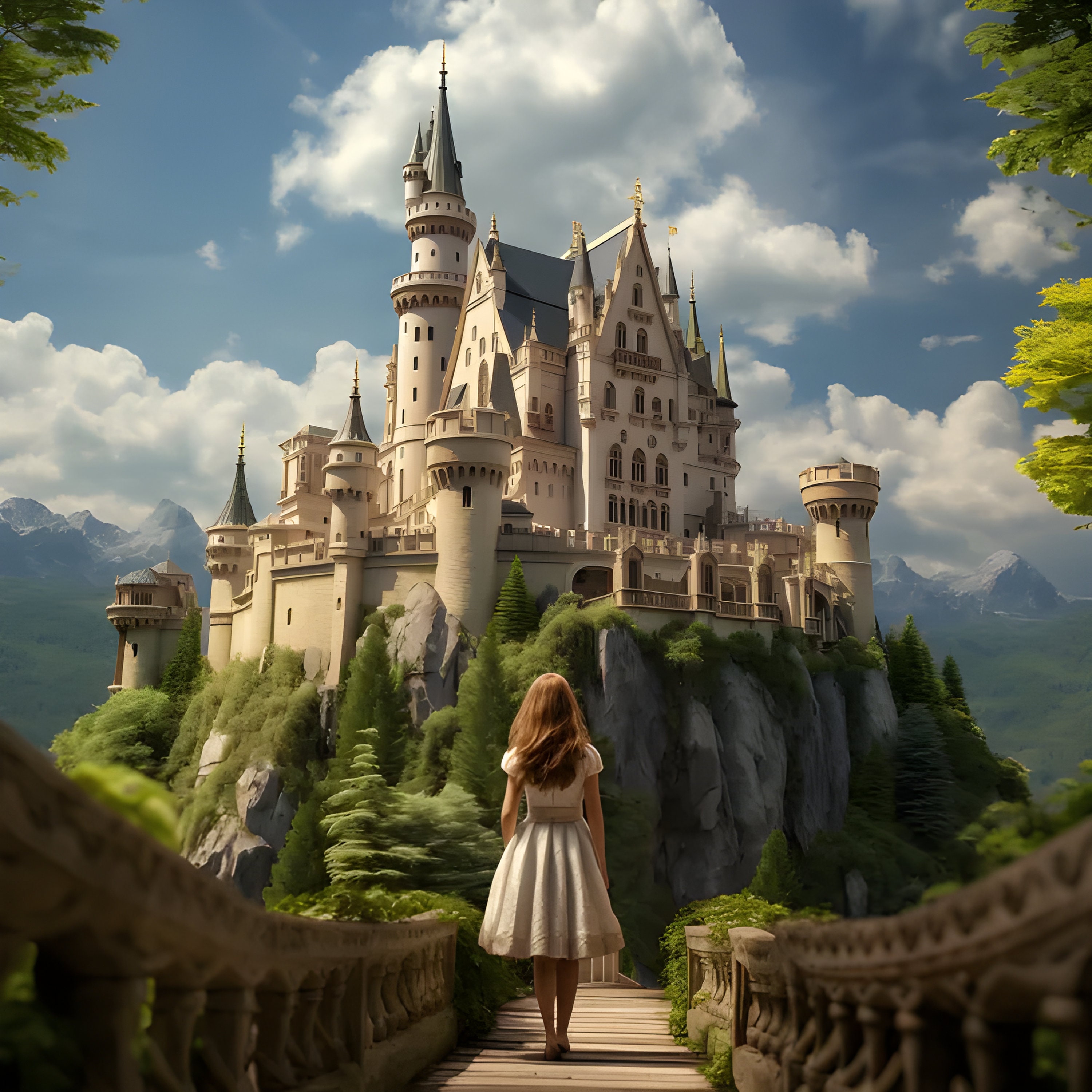 Magical Fairy Tale Castle Digital Backdrops Set of 5 - Etsy