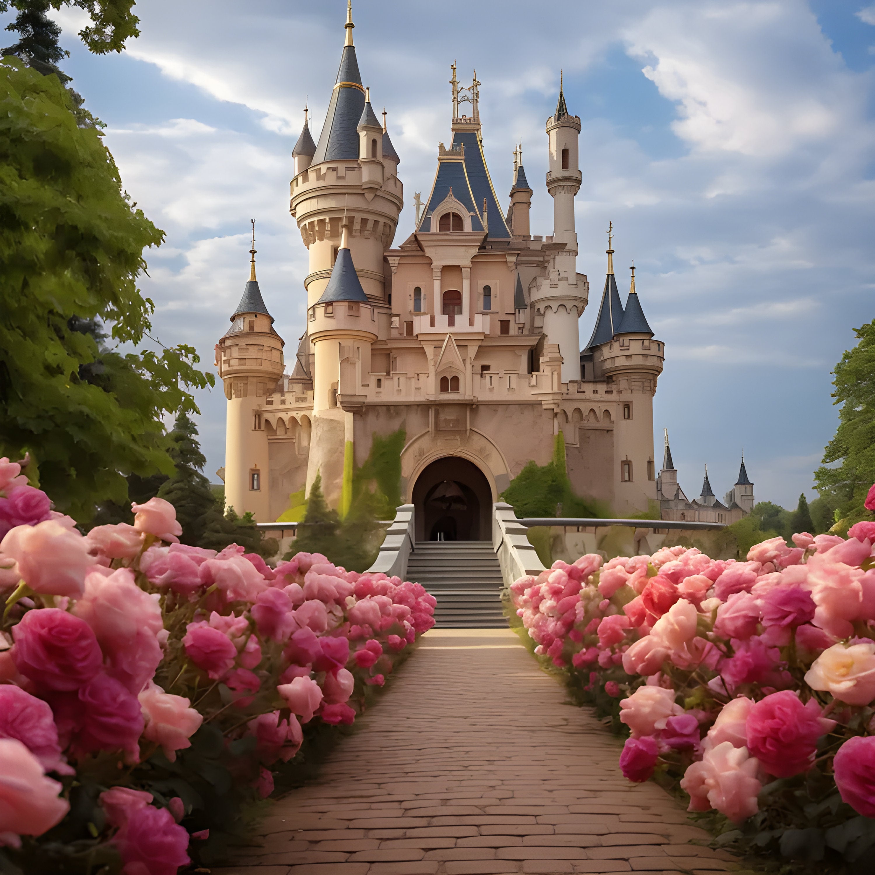 Magical Fairy Tale Castle Digital Backdrops Set of 5 - Etsy