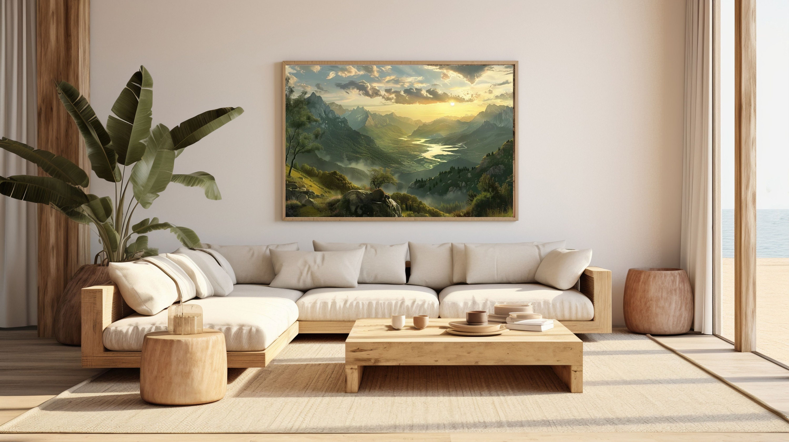Premium Print, Nature Landscape Painting, Grandeur, Breathtaking ...