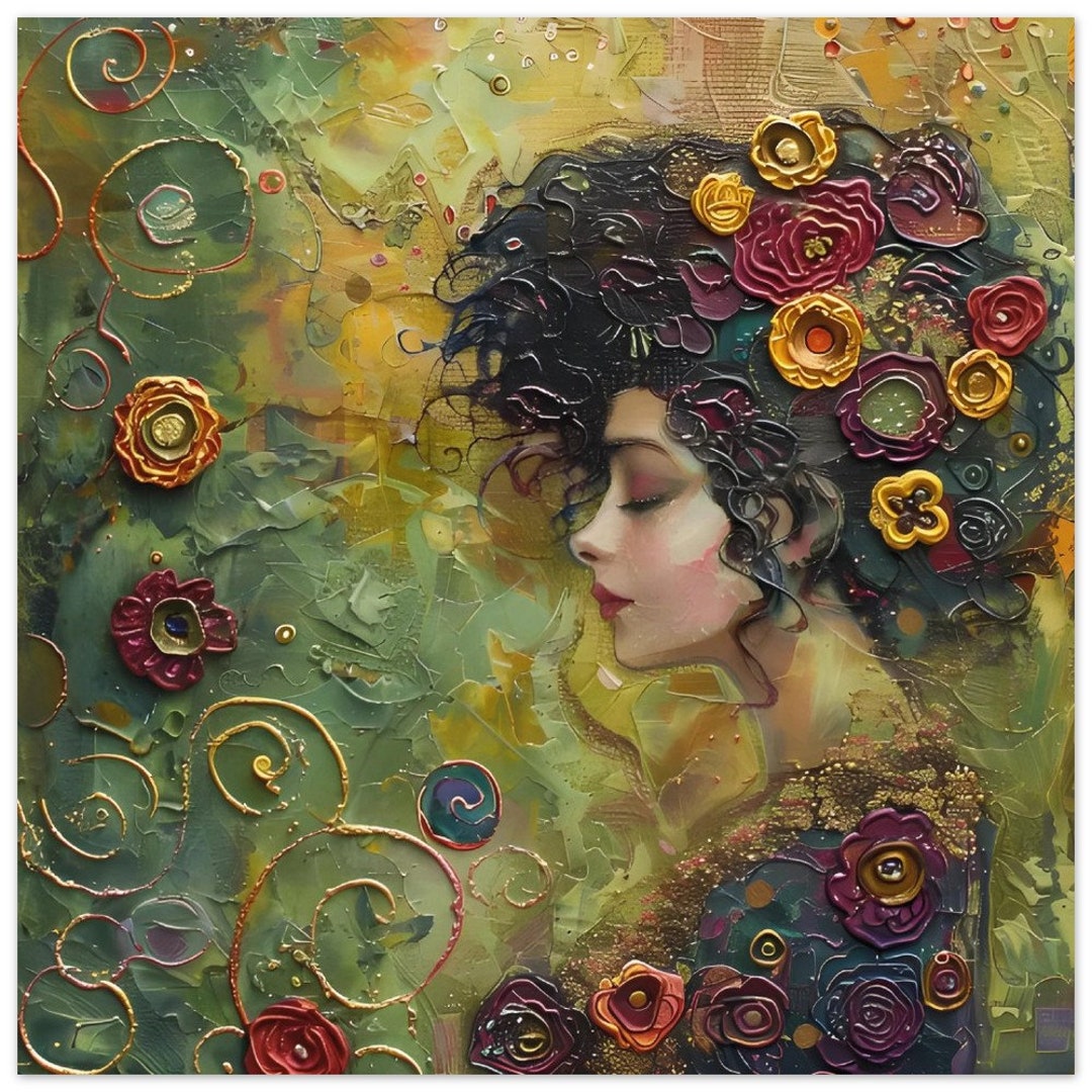 Premium Matte Paper Poster, Print is Textured, Vibrant Flowers, Floral ...