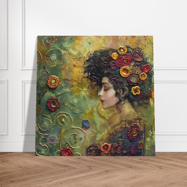 Premium Matte Paper Poster, Print is Textured, Vibrant Flowers, Floral ...