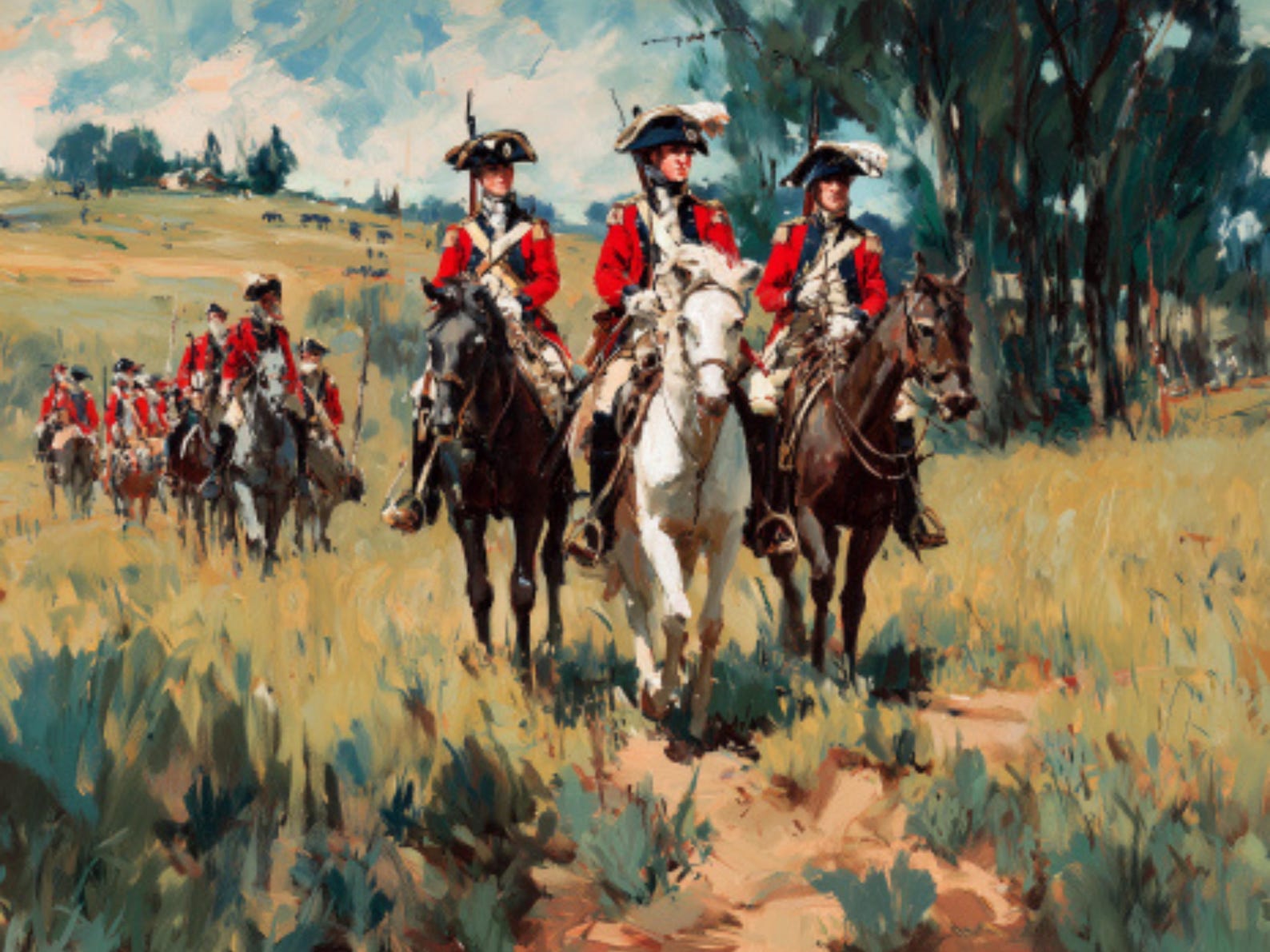 Revolutionary War Art Print Set - American Revolution Decor - Colonial ...