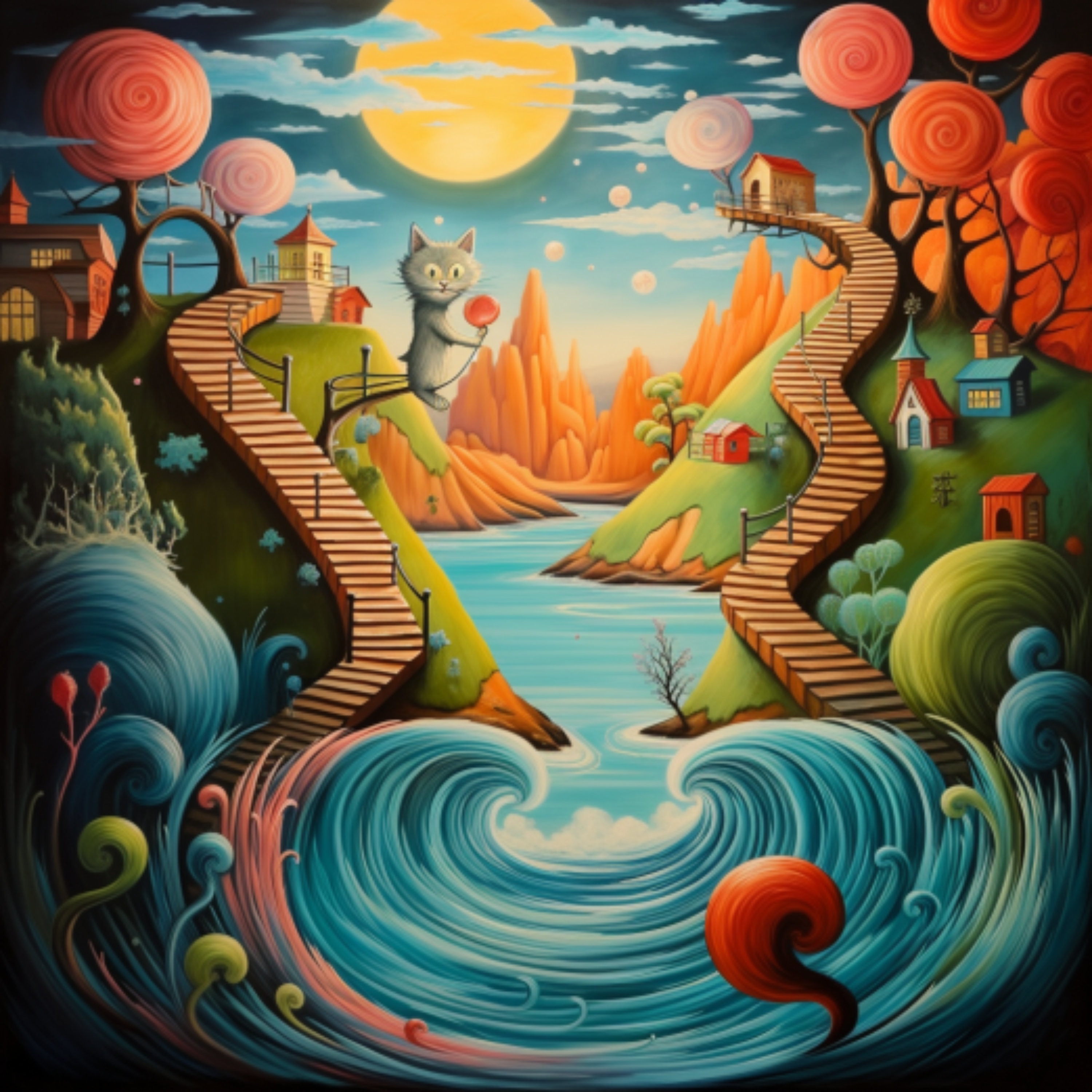 Dr. Seuss-inspired Digital Art in 5K. Set of 5 - Etsy