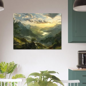 Premium Print, Nature Landscape Painting, Grandeur, Breathtaking ...