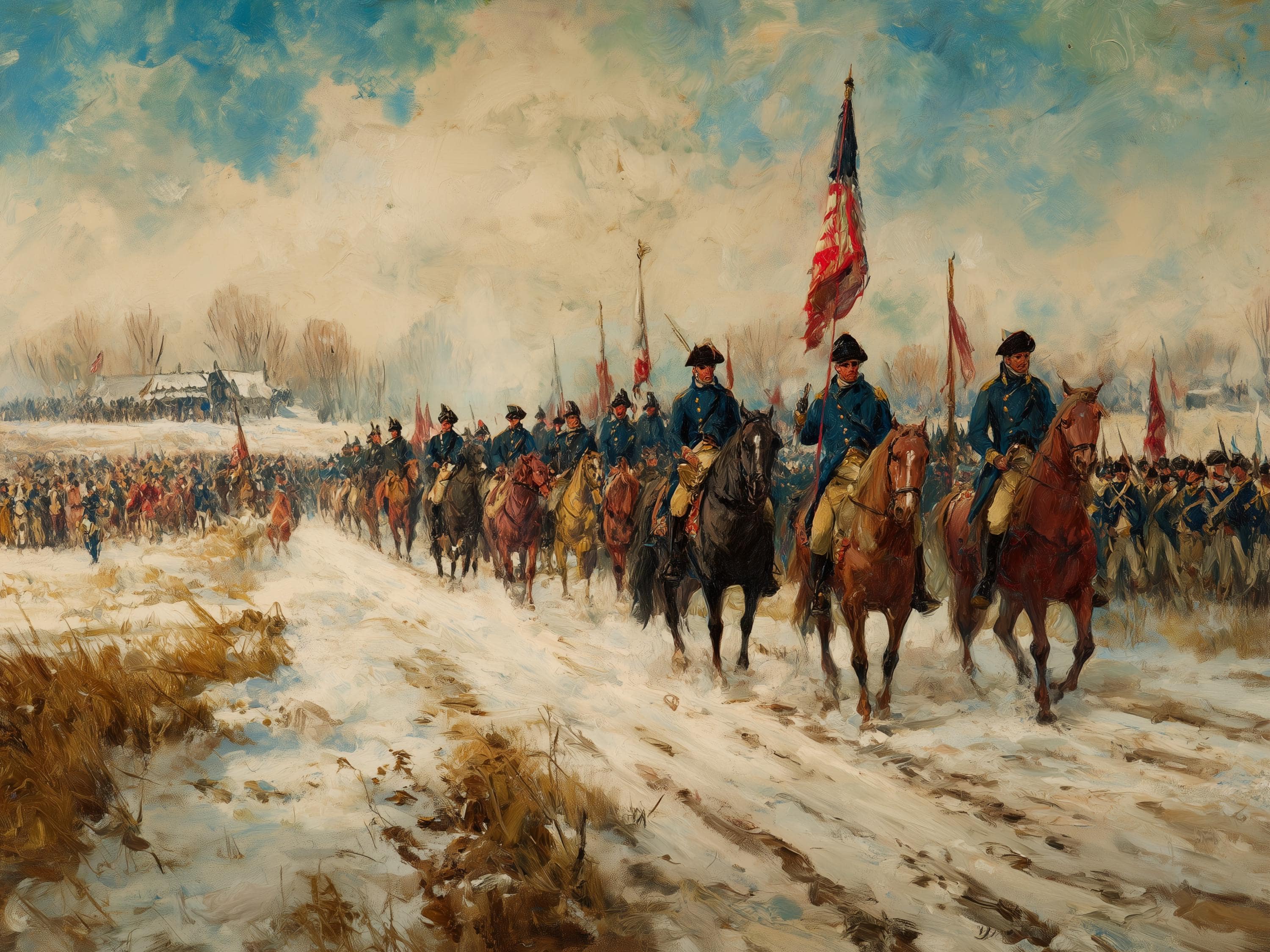 Revolutionary War Art Print Set - American Revolution Decor - Colonial ...