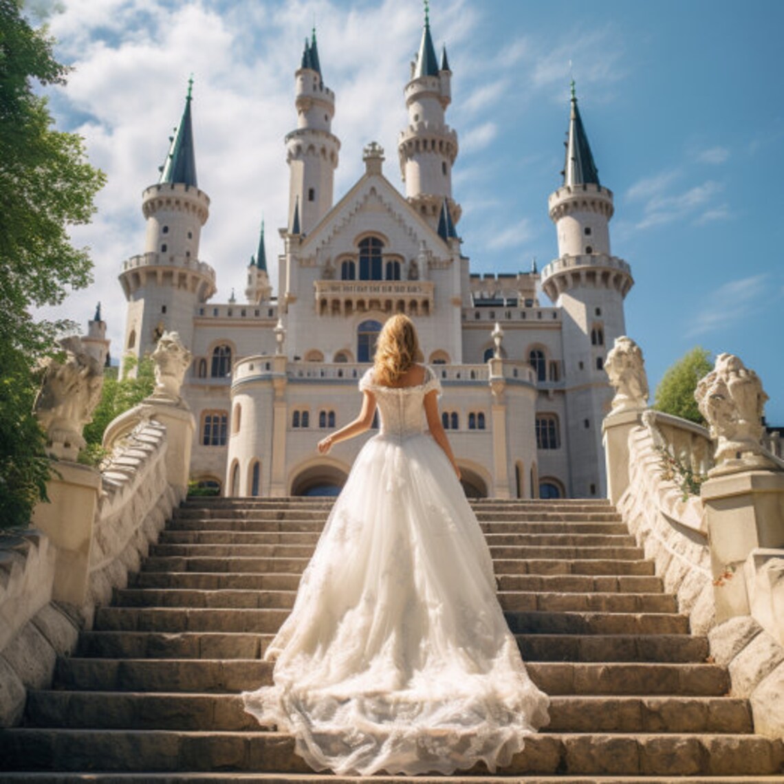 Magical Fairy Tale Castle Digital Backdrops Set of 5 - Etsy