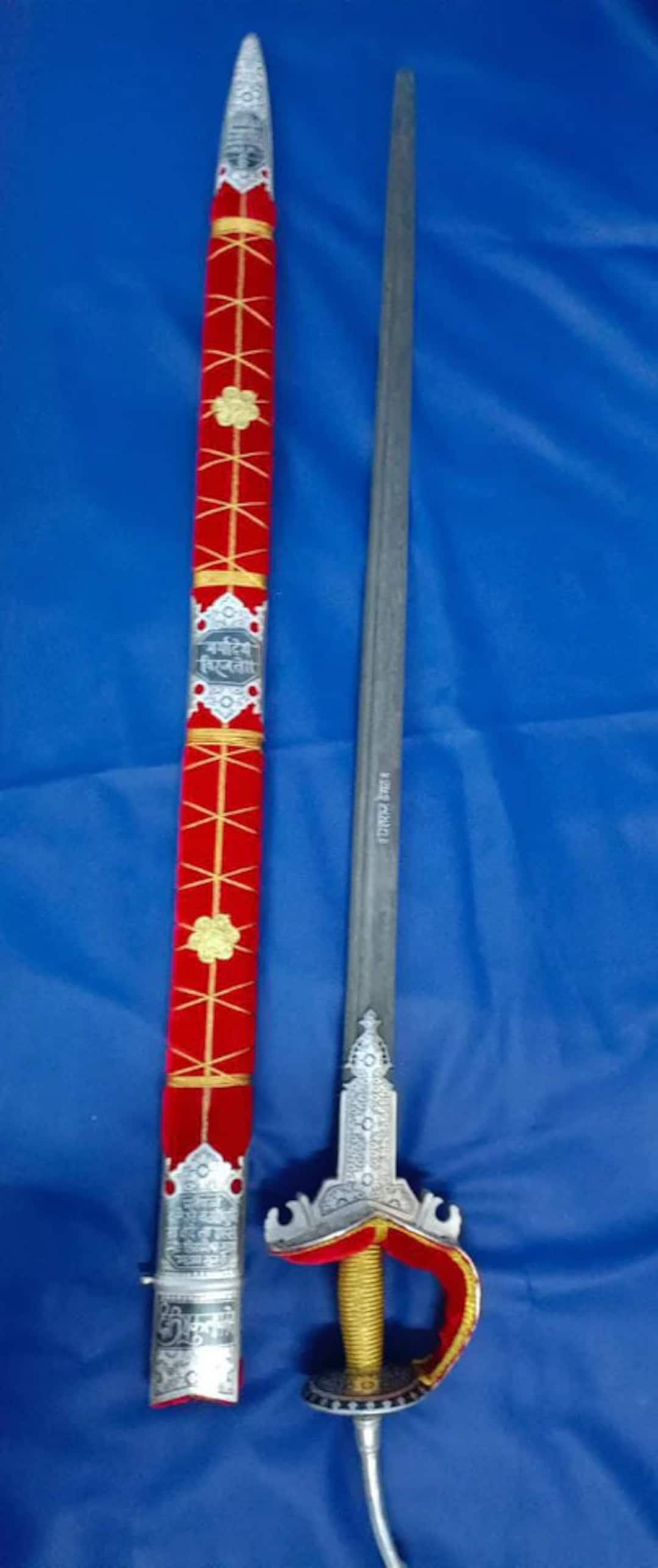 Bhavani Talwar Vintage Replica Indian Wedding Groom Sword Customized ...