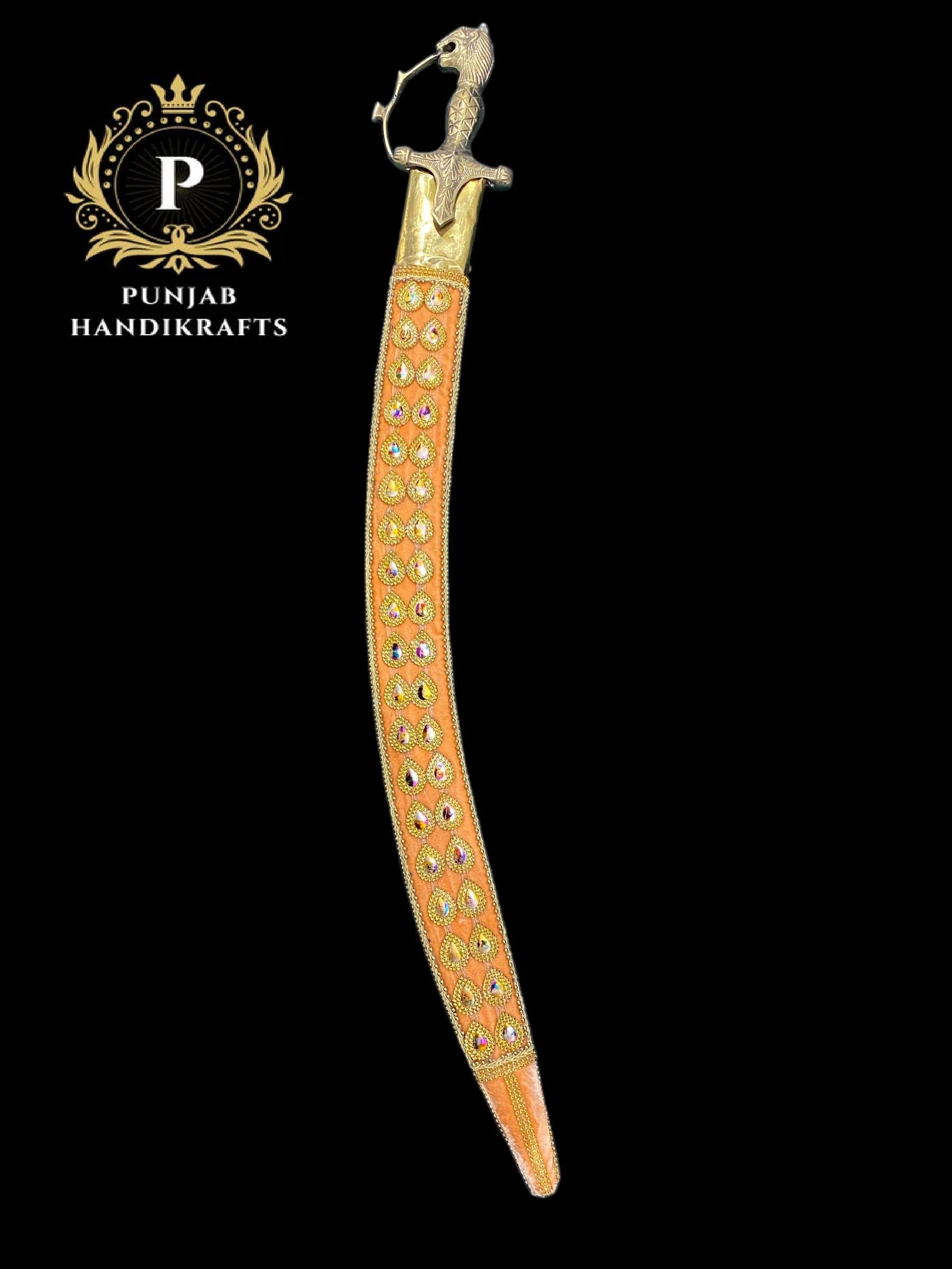 Indian Sword, Viah Talvar, Wood Talwar, Big Kirpan, Sikh Wedding Sword ...