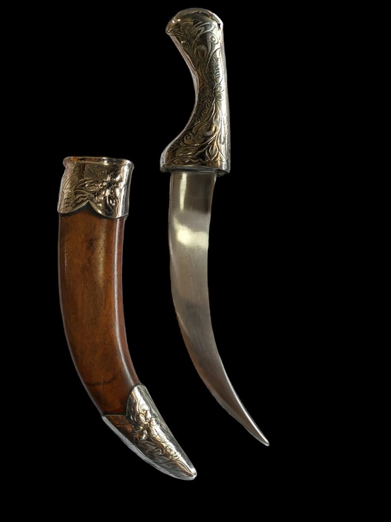 Sikh Kirpan: 12 Handmade Small Sword With Wooden Cover & Steel Handle ...