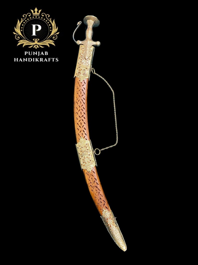 Indian Sword, Sikh Wedding Sword, Punjabi Wedding Accessories, Brass ...