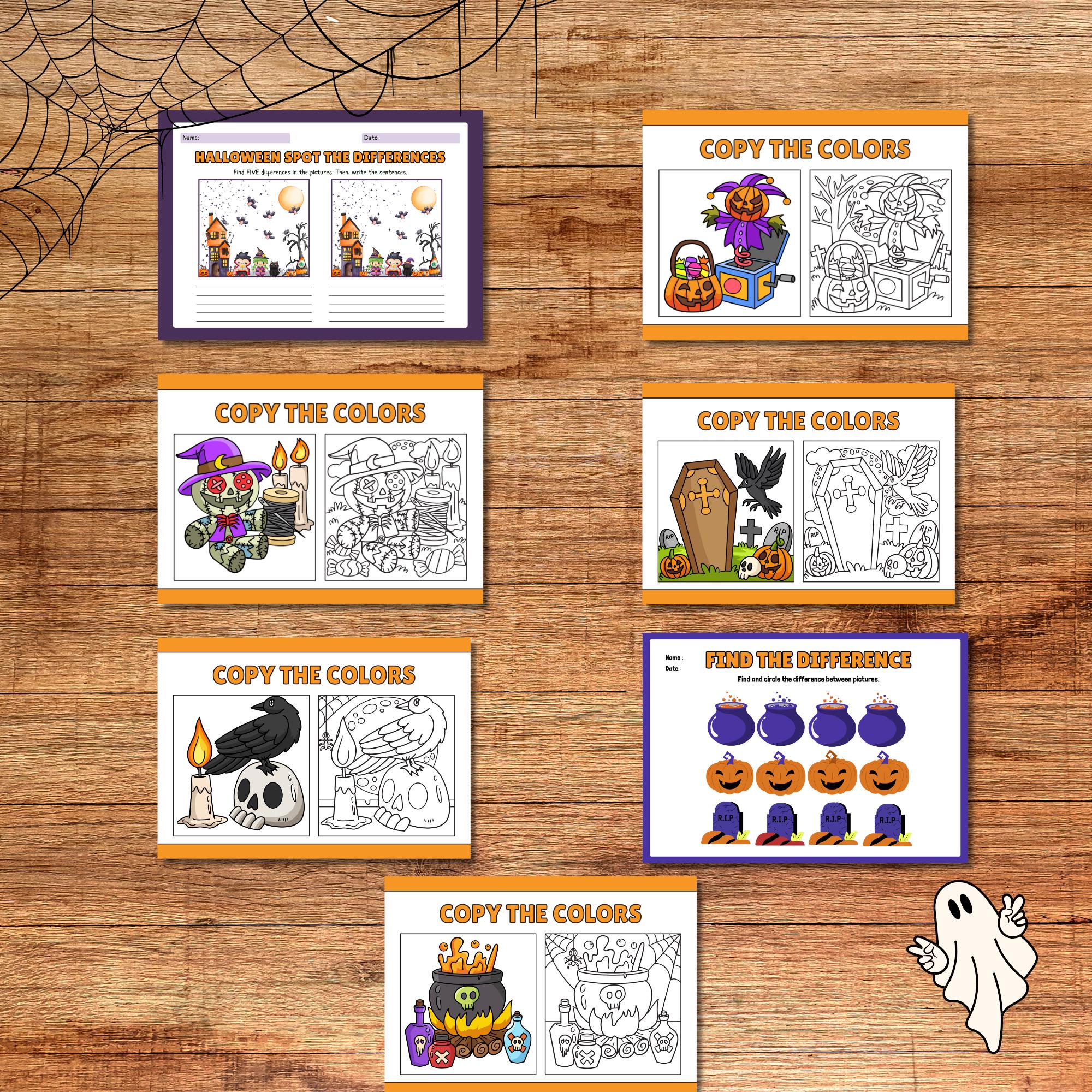 Halloween Activities for Kids ,cute Spooky Theme,printable Pdf,instant ...