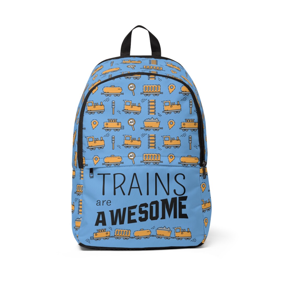 Train Themed Backpack Kid's Backpack Boy's Backpack - Etsy