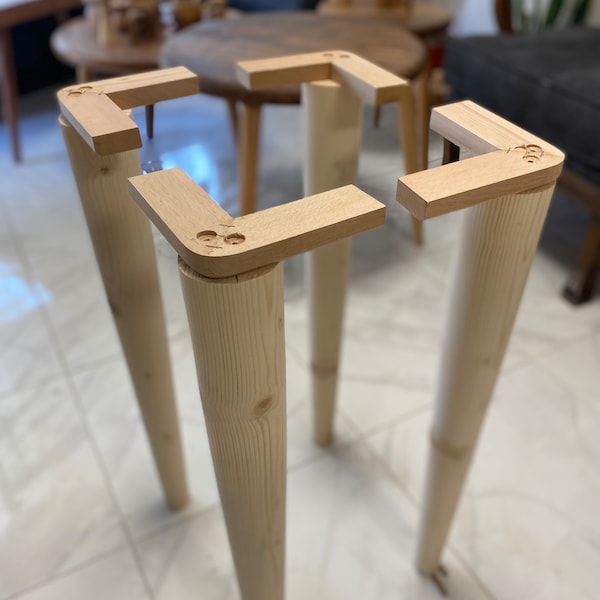 Wooden Dining Table Legs - Etsy