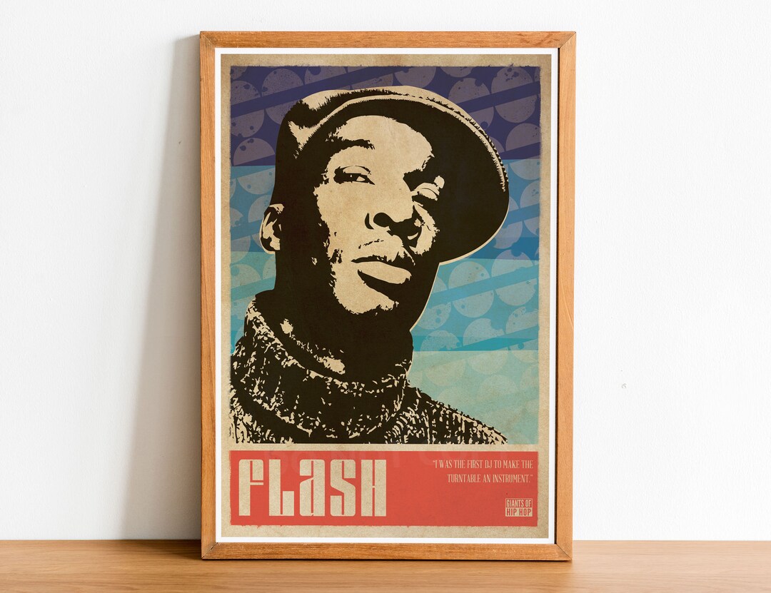 Grandmaster Flash Hip Hop Music Print Hip Hop Poster Hip - Etsy