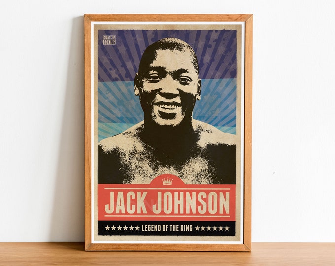 Jack Johnson, Boxing Print, Boxing Poster, Boxing Wall Art, Boxing Art ...