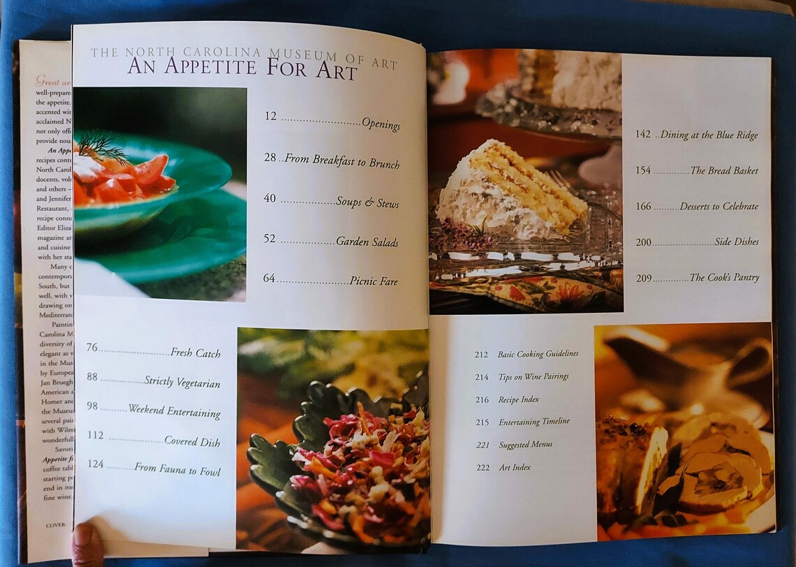 Vintage Art & Recipe Cookbook: NC Museum of Art, 2001 First Edition - Etsy