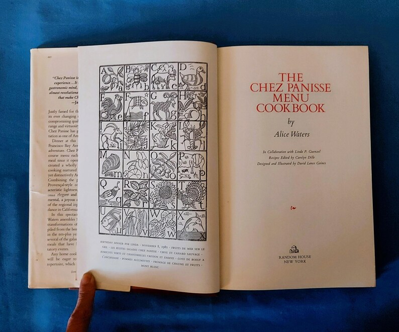 Chez Panisse Menu Cookbook - Etsy