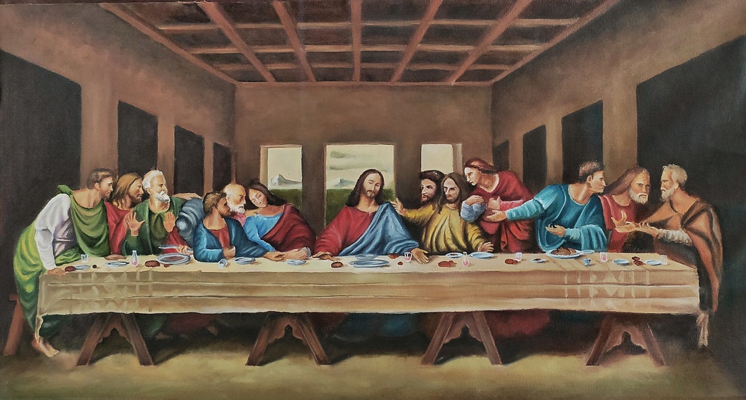 Last Supper, Oil Painting, Realistic Oil Painting, Wall Art, Oil Wall ...