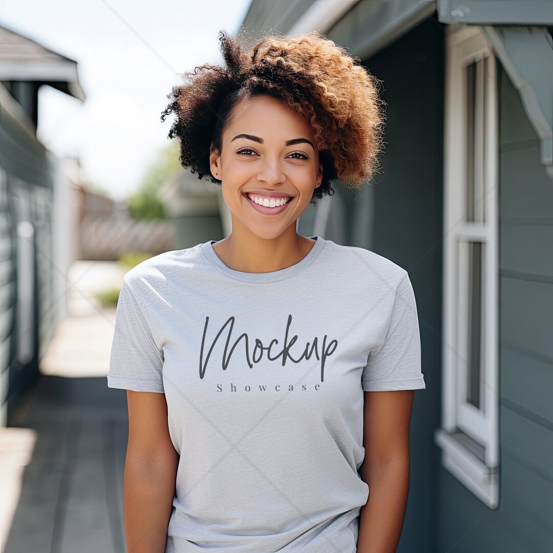 Bella Canvas Light Blue Mockup T-shirt | Mockup Tee | 3001 | Mockup ...