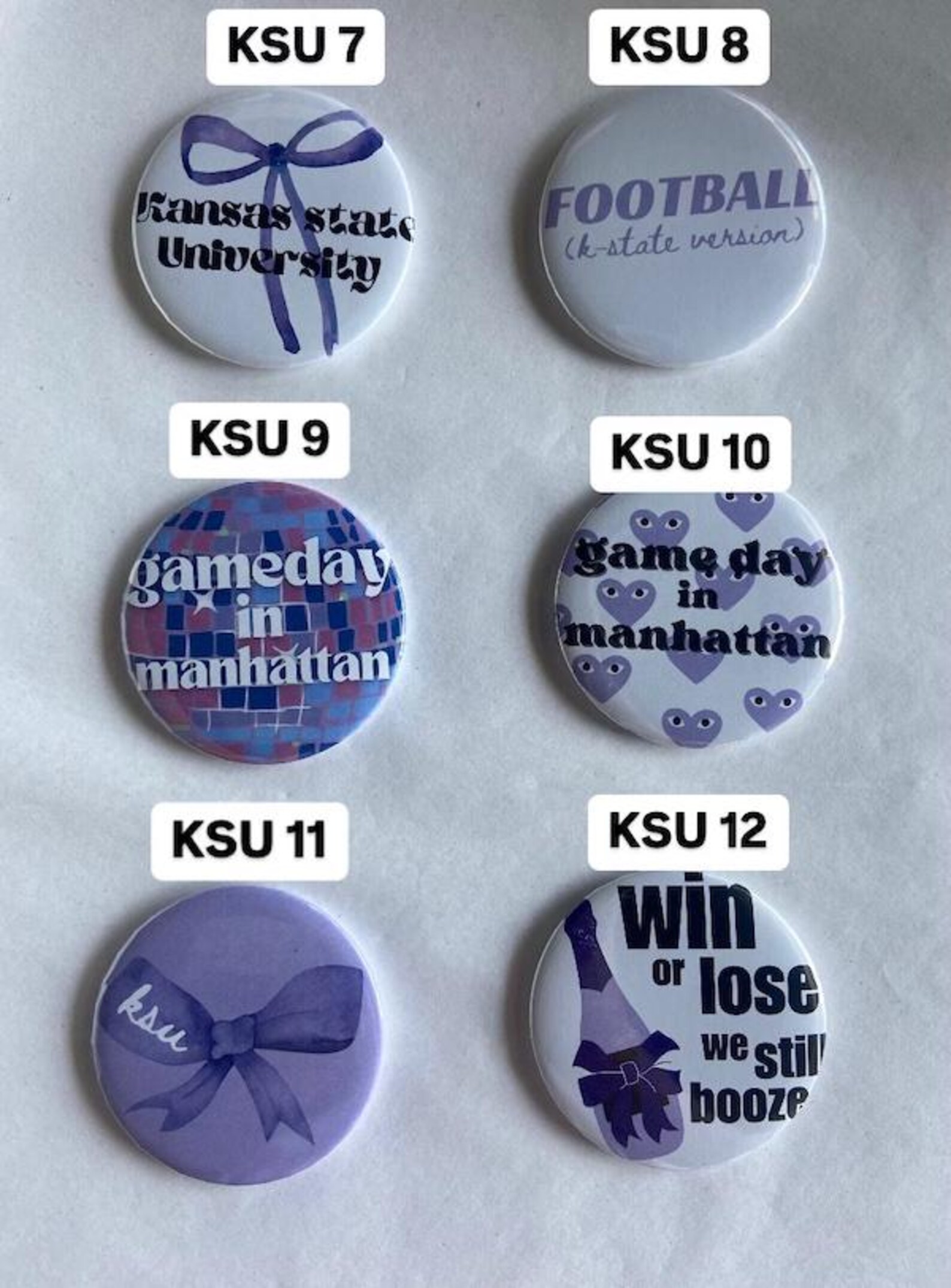 Kansas State Game Day Pins - Etsy