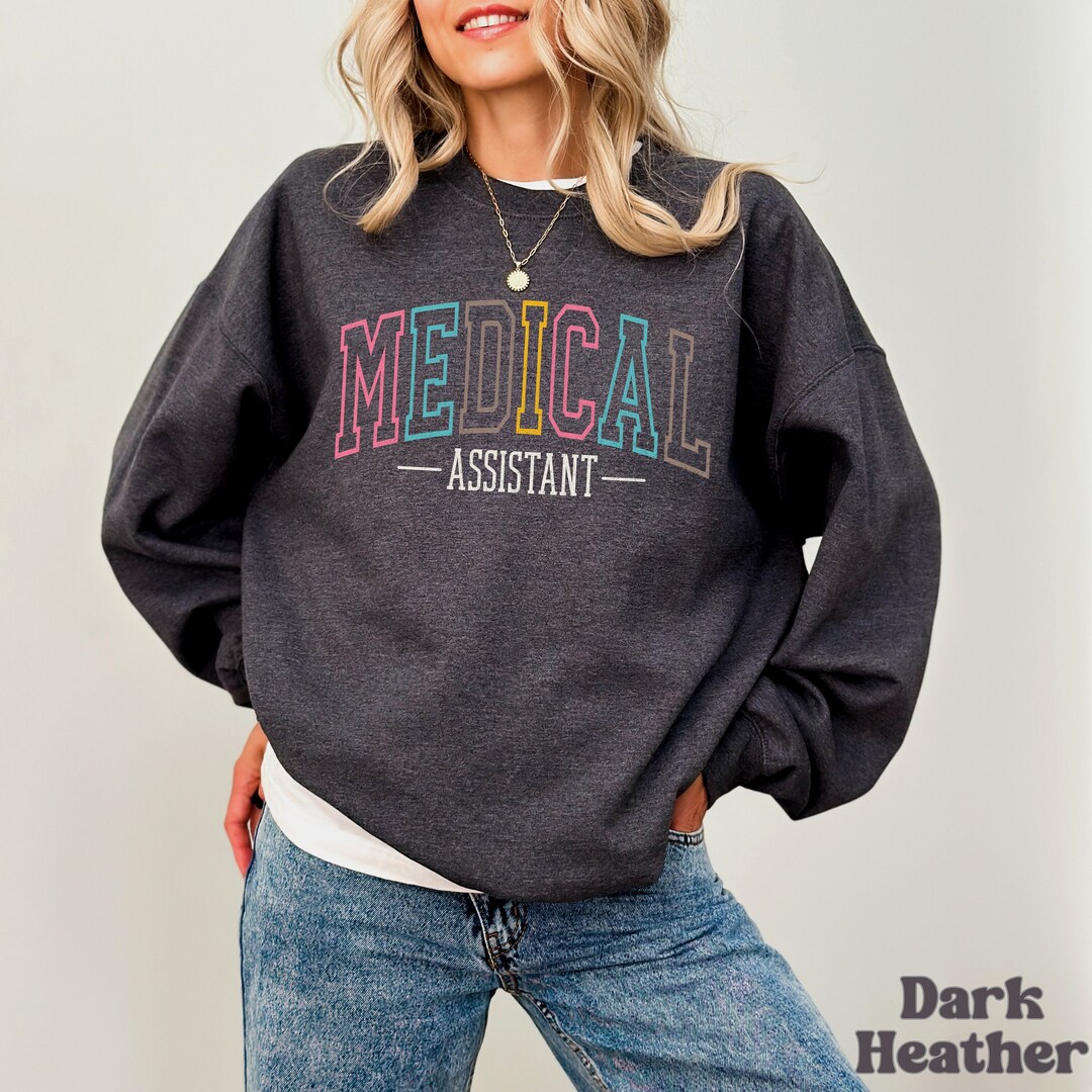 Medical Assistant Sweatshirt Varsity Medical Assistant Crewneck, Cute ...