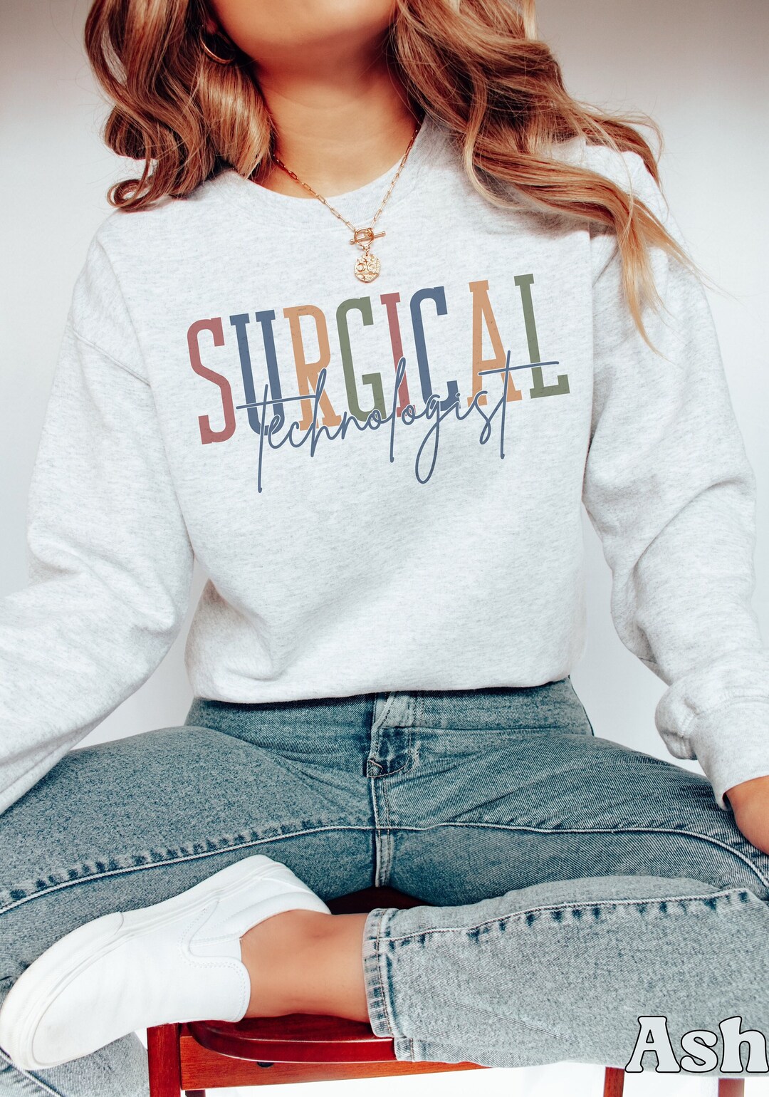 Surgical Tech Sweatshirt Surgical Technologist Crewneck Modern CST ...