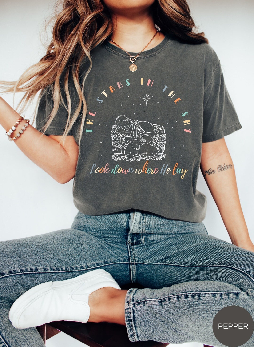 Christian Christmas Shirt, Nativity Scene Shirt, Jesus Christmas ...