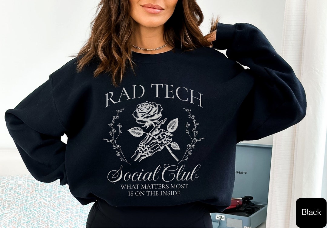 Rad Tech Social Club Sweatshirt Rad Tech Crewneck, Cute Radiologic ...