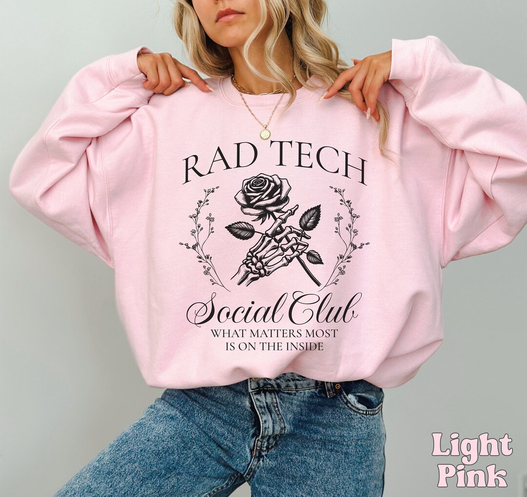 Rad Tech Social Club Sweatshirt Rad Tech Crewneck, Cute Radiologic ...