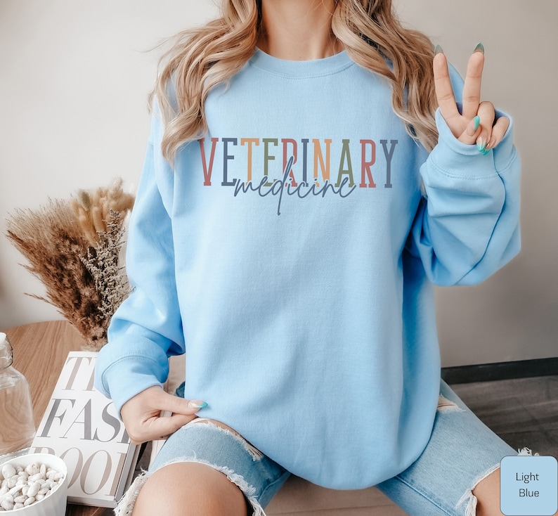 Veterinary Medicine Sweatshirt Vet Med Crewneck Sweater, Vet Tech Shirt ...