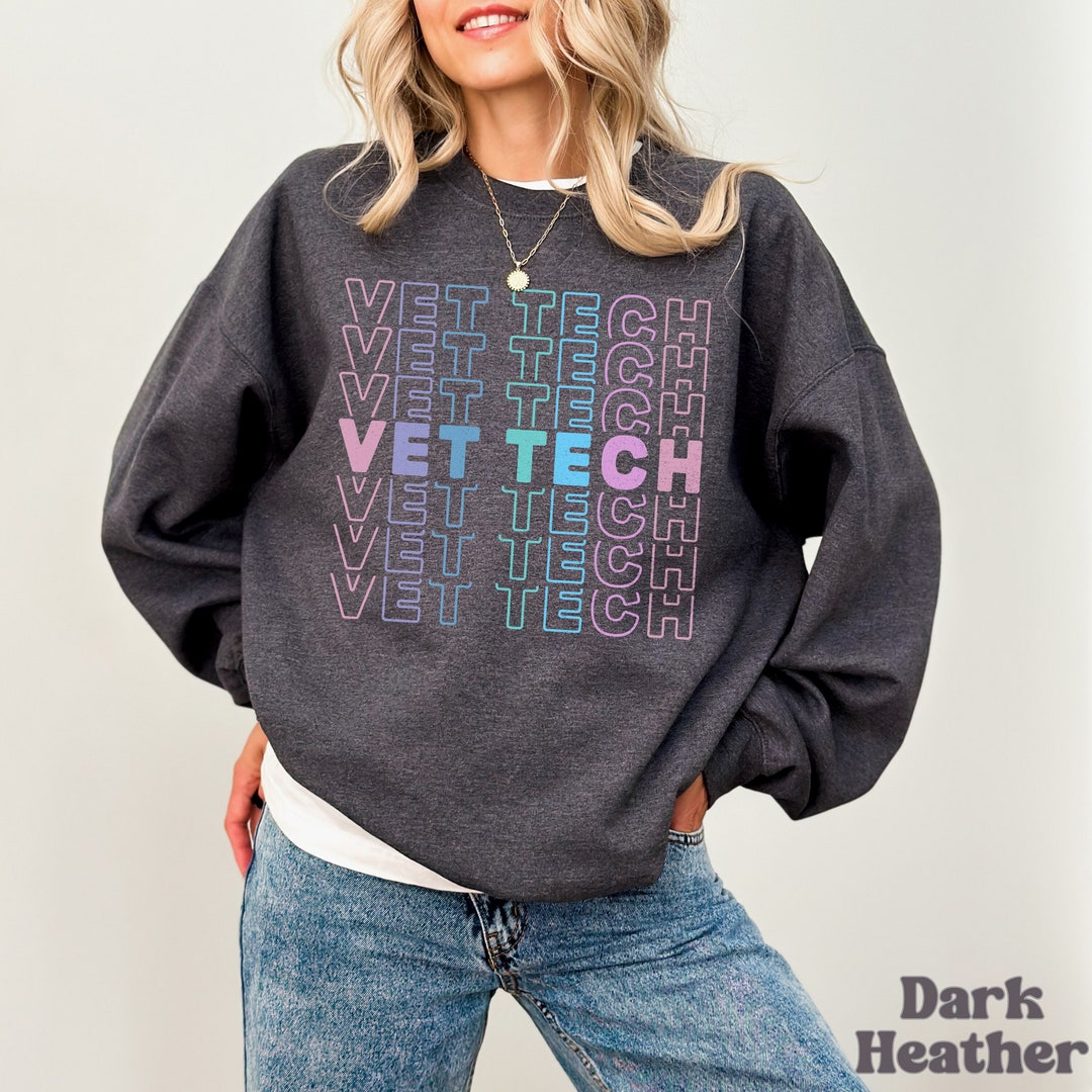 Vet Tech Sweatshirt Veterinary Tech Crewneck Sweatshirt Gift for Vet ...