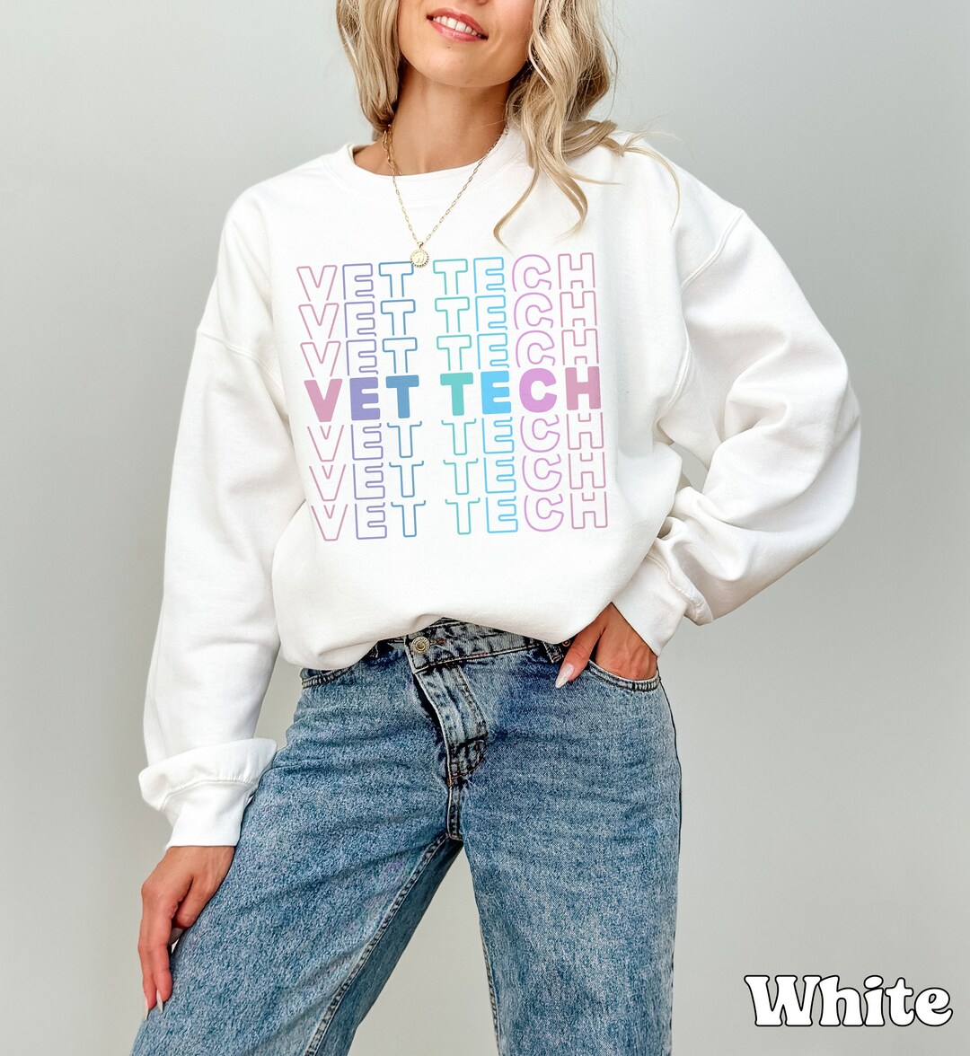 Vet Tech Sweatshirt Veterinary Tech Crewneck Sweatshirt Gift for Vet ...